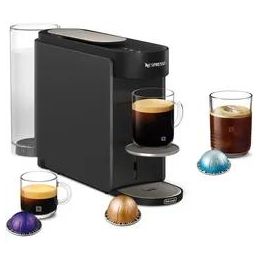 Nespresso Kapselmaschine "Vertuo Up ENV200.GY", schwarz, B:12cm H:26cm T:40cm, Kaffeemaschinen, One Touch Kaffee Zubereitung, f&uuml;r 5 Tassengr&ouml;&szlig;en, kompaktes Design