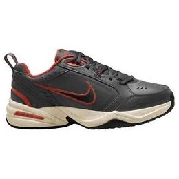 Sneaker Nike "AIR MONARCH IV", Herren, Gr. 41, dk smoke grau, schwarz, picante rot, Leder, Synthetik, Schuhe Sneaker, Topseller