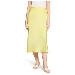 Maxirock Betty Barclay "Damen unifarben", Damen, Gr. 46, gelb, Satin, Obermaterial: 100% Polyester, ausgestellt lang, R&ouml;cke Maxirock