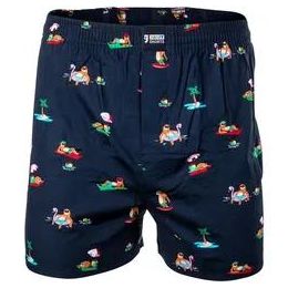Webboxer Happy Shorts "Web-Boxershorts 1er Pack", Damen, Gr. L, bunt (poolparty), Obermaterial: 100% Baumwolle CO., Unterhosen