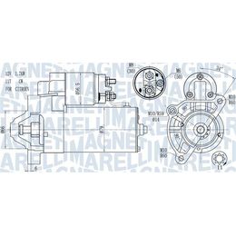 MAGNETI MARELLI Starter 063721177010 f&uuml;r Fiat Peugeot Iveco KIA MITSUBISHI Citro&euml;n/Peugeot