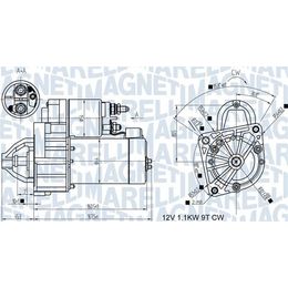 MAGNETI MARELLI Starter 063721345010 f&uuml;r Fiat