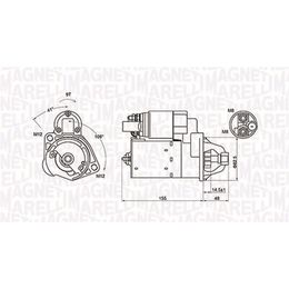 MAGNETI MARELLI Starter 063721394010 f&uuml;r VW