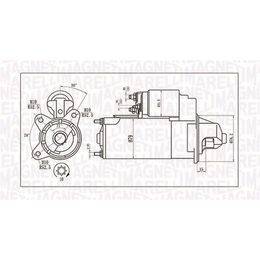 MAGNETI MARELLI Starter 063721396010 f&uuml;r Ford