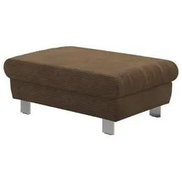 Hocker COTTA "Komaris, B: 100 cm", espresso, B:100cm H:45cm T:65cm, 88% POLYESTER (PES) 12% POLYAMID (PA), Hocker, Hocker, individuell zu kombinieren