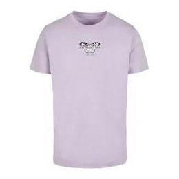 Mister Tee T-Shirt MISTERTEE "MisterTee Herren Give Yourself Time Tee", Damen, Gr. XXL, lila, 100% Baumwolle, bedruckt, normal, Rundhals, Shirts T-Shirt
