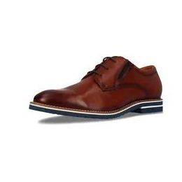 Schn&uuml;rschuh Salamander, Damen, Gr. 46, cognac, Leder, Basic, Schuhe Schn&uuml;rschuh, Schn&uuml;rer, Business Schuh, Halbschuh mit Blockabsatz