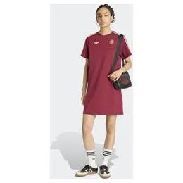 Sweatkleid Adidas PERFORMANCE "SPANIEN ORIGINALS", Damen, Gr. XL, N-Gr, team coll burgundy 2, Obermaterial: 52% Baumwolle, 48% Polyester, Kleider Sweatkleid