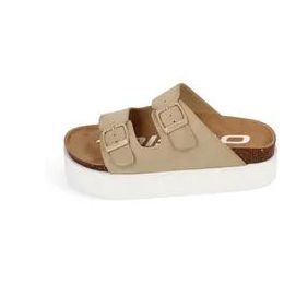 O`Neill Sandale O'NEILL "SANDY PLATFORM SLIDER WOMEN LOW", Herren, Gr. 40, tan, Synthetik, Schuhe Sandale