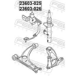 FEBEST Sensor, Leuchtweiteregulierung 23603025 Vorderachse links f&uuml;r VAG