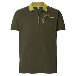 Poloshirt Jan Vanderstorm "Poloshirt GISMUND", Herren, Gr. 4XL, gr&uuml;n (oliv), Obermaterial: 100% Baumwolle CO., Shirts
