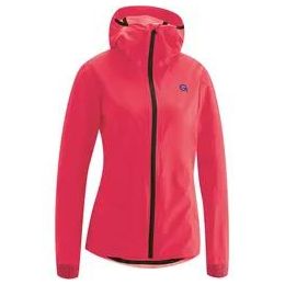 Fahrradjacke Gonso "Save Jacket Trail W", Damen, Gr. 36, neonpink, 100% Polyester, Jacken Fahrradjacke, Damen Regenjacke wind- und wasserdicht, Radjacke mit Kapuze