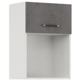 Klapph&auml;ngeschrank IMPULS K&Uuml;CHEN "Prag", in vier Breiten, H&ouml;he: 72,3 cm", grau (beton, optik schiefer dunkelgrau), B:50cm H:72,3cm T:34,2cm, Dekorfolie, Holzwerkstoff, Schr&auml;nke, vormontiert, mit Klappt&uuml;r und offener Nische