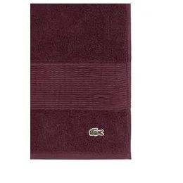 G&auml;stehandtuch Lacoste "LLECROCO", bordeaux, B:40cm L:60cm, Frottier, Obermaterial: 100% Baumwolle, Handt&uuml;cher, mit Label-Applikationen