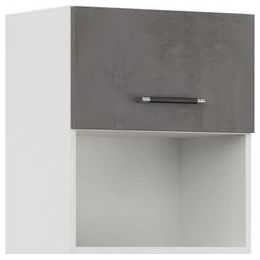 Klapph&auml;ngeschrank IMPULS K&Uuml;CHEN "Prag", in vier Breiten, H&ouml;he: 57,9 cm", grau (beton, optik schiefer dunkelgrau), B:50cm H:57,9cm T:34,2cm, Dekorfolie, Holzwerkstoff, Schr&auml;nke, vormontiert, mit Klappt&uuml;r und offener Nische