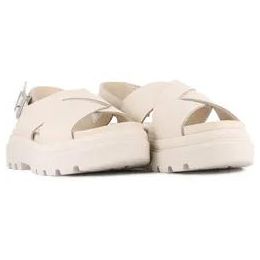 Sandale Palladium "PALLACRUISE CROSSED", Herren, Gr. 40, almond milk, Leder, Schuhe Sandale, Sommerschuh, Sandalette, Riemchensandale