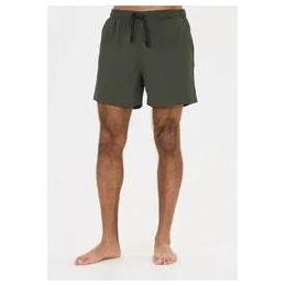 Badeshorts NOU "Fortuna", Gr. XXL, US-Gr&ouml;&szlig;en, dunkelgr&uuml;n, 100% Polyester, unifarben, Badehosen Badeshorts, mit Mesh Innenhose
