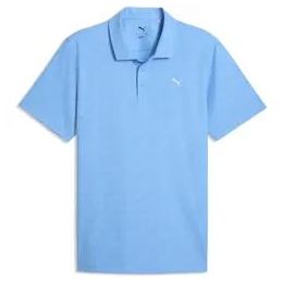 Poloshirt Puma "MATTR Deco Jacquard Golfpolo Herren", Herren, Gr. XXL, team light blau, Obermaterial: 13% Elasthan, 87% Polyester, regular fit, Shirts