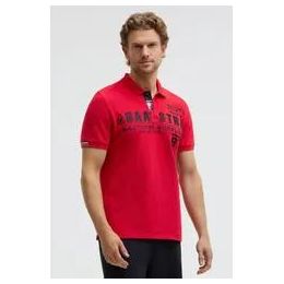 Poloshirt Gaastra, Damen, Gr. S, core rot, Web, Material: 100% Baumwolle, bedruckt, bestickt, regular fit normal, hoch geschlossener Ausschnitt, eingesetzt B&uuml;ndchen, Shirts, mit Seitenschlitze