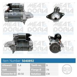 MEAT & DORIA MEAT & DORIA Starter 5040892 f&uuml;r TOYOTA
