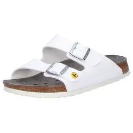 Sandale Birkenstock "Arizona ESD", Damen, Gr. 37, wei&szlig;, Obermaterial: 100% sonstige Fasern AF., Schuhe Sandale