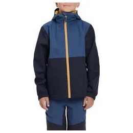 Outdoorjacke MCKINLEY "JU.-FUNKTIONS-JACKE TERANG II SHL B", Jungen, Gr. 164, navy, navy, Web, Obermaterial: 100% Polyester, kontrastfarbene Details, Basic h&uuml;ftbedeckend, elastischer Bund mit Gummizug, Jacken Outdoorjacke, kontrastfarbige Zipper, Colorblocking-Look