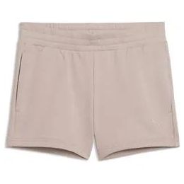 Sporthose Puma "Essentials Cat Logo 4&rsquo;&rsquo; Shorts Damen", Herren, Gr. XL, Normalgr&ouml;&szlig;en, rose latte beige, Obermaterial: 68% Baumwolle, 32% Polyester. Tasche &ndash; Oben: 100% Baumwolle, unifarben, regular fit, Hosen Sporthose