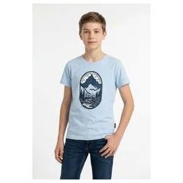 T-Shirt Icepeak "LEADVILLE JR", M&auml;dchen, Gr. 140, blau, Obermaterial: 100% Baumwolle, Shirts T-Shirt, f&uuml;r Kinder und Jugendliche, sportlicher Stil