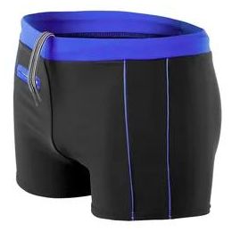 Badehose AQUARTI "Badehose Aquarti Herren Badehose Kurz mit Kontrastpaspel", Damen, Gr. XL, N-Gr, blau (010 schwarz, blau), Obermaterial: 80% Polyamid PA. 20% Elasthan EL., Badehosen Badehose
