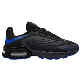 Sneaker Nike SPORTSWEAR "Air Max Fire", Herren, Gr. 46, dk smoke grau, racer blau, schwarz, Synthetik, Textil, Schuhe Sneaker, inspiriert vom Design des Air Max TN