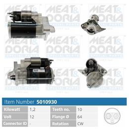 MEAT & DORIA MEAT & DORIA Starter 5010930 f&uuml;r RENAULT NISSAN PROTON