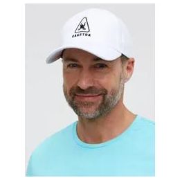 Baseball Cap Gaastra, Herren, wei&szlig;, Baumwolle, bedruckt, Caps, mit verst&auml;rktem Schirm