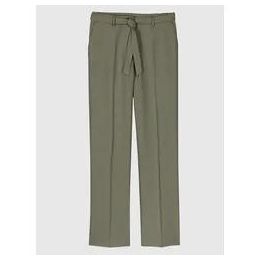 B&uuml;gelfaltenhose Inspirationen, Damen, Gr. 24, Kurzgr&ouml;&szlig;en, khaki, 55% Leinen, 45% Viskose, unifarben, lang, Hosen