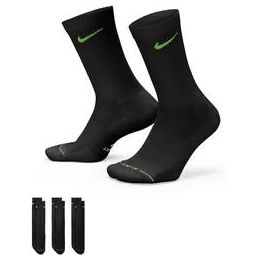 Sportsocken Nike "U NK ED ELVD CRW 3P - 144", Damen, Gr. XL (46/50), multi, color4, Obermaterial: 60% Baumwolle, 36% Polyester, 3% Elasthan, 1% Nylon, Socken Sportsocken, f&uuml;r sportliche Aktivit&auml;ten, sportlicher Stil, angenehmes Tragegef&uuml;hl