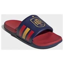 Badesandale Adidas SPORTSWEAR "ADILETTE COMFORT 2.0 SPANIEN BADESCHLAPPEN", Herren, Gr. 47, dunkelblau, vivid rot, crew gelb, Synthetik, Schuhe, Badelatschen, World Cup Nations Pack