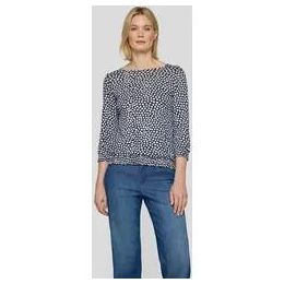 Print-Shirt Rabe "T-Shirt", Damen, Gr. 40, dunkelblau, 50%Baumwolle, 50%Viskose, gerade, Shirts