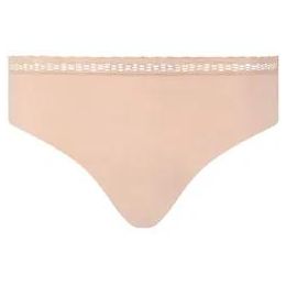 Slip Chantelle "Slip Slip Cozy Chic 1er Pack", Damen, Gr. L, beige (nude), Obermaterial: 80% Modal CMD. 20% Elasthan EL., Unterhosen Slip