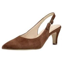 High-Heel-Pumps Gabor "Gabor Pumps Leder", Damen, Gr. 36, cacao, Leder, Schuhe