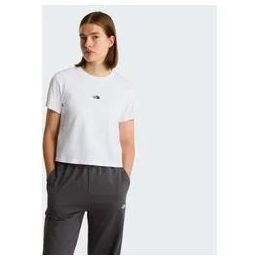 T-Shirt The North Face "W ESSENTIAL REGULAR SHORT SLEEVE CUTIE TEE", Damen, Gr. L, tnf wei&szlig;, Obermaterial: 100% Baumwolle, normal, Rundhals, Shirts T-Shirt, Kurzarm, f&uuml;r Sportmode und Outdoormode, Rundhalsausschnitt