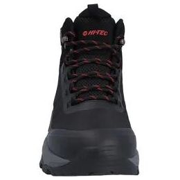 Wanderschuh HI-TEC "Hi-Tec Stiefel Storm Expedition Sport Wp", Herren, Gr. 39, Normalschaft, schwarz, rot, Obermaterial: 60% Textil + 40% Synthetik Futter: 100% Textil Innensohle: 90% EVA/10% Textil Laufsohle: 100% Synthetik, Schuhe Wanderschuh