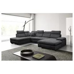 Wohnlandschaft WERK2 "Cordoba inkl. Bett, Bettkasten & Kopfteilfunktion, Breite 359 cm", anthrazit, B:359cm H:86cm T:232cm, Sofas, Wohnlandschaft