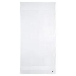Duschtuch Lacoste "LLECROCO", blanc, B:70cm L:140cm, Frottier, Baumwolle, Handt&uuml;cher, mit Label-Applikationen
