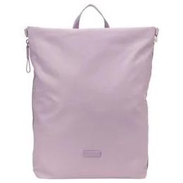 Marc O'Polo Rucksack MARC O'POLO "aus recyceltem Material", Damen, Gr. B/H/T: 38cm x 45cm x 10cm, dusty lavender, Polyamid, unifarben, Rucks&auml;cke Rucksack