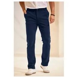 H.I.S. Stoffhose H.I.S "Dehnbund-Hose mit seitlichem Gummizug, auch in gro&szlig;en Gr&ouml;&szlig;en", Herren, Gr. 36, L&auml;nge 30, navy, Jersey, Obermaterial: 73% Baumwolle, 17% Polyamid, 10% Elasthan, comfort fit lang, Hosen Stoffhose, Komfortbund - besonders bequem