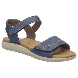 Sandale Josef Seibel "Juliet 03, blau", Damen, Gr. 37, blau, Obermaterial: 100% Rindsleder Leather cow., Schuhe Sandale