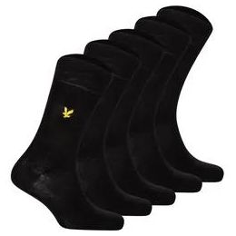 Lyle & Scott Kurzsocken LYLE & SCOTT "Socken Liam 5er Pack", Herren, Gr. 40-46, schwarz, Obermaterial: 85% Baumwolle CO. 13% Polyamid PA. 2% Elasthan EL., Socken