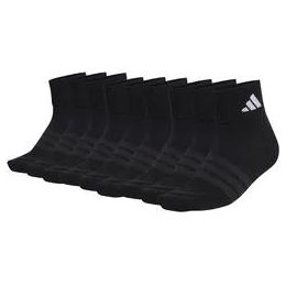 Kurzsocken Adidas ORIGINALS "Socken Cushioned Sportswear Ankle Socks 9P 9er Pack", Herren, Gr. 37-39, schwarz, Obermaterial: 57% Baumwolle CO. 40% Polyester PES. 2% Elasthan EL. 1% Polyamid PA., Socken