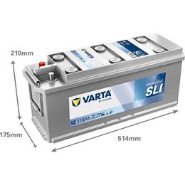Varta Starterbatterie 610013076k182 30.9KG f&uuml;r IVECO