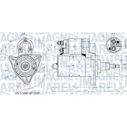 MAGNETI MARELLI Starter 063720597010 f&uuml;r VW