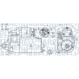 MAGNETI MARELLI Starter 063720784010 f&uuml;r Volvo Opel RENAULT Suzuki